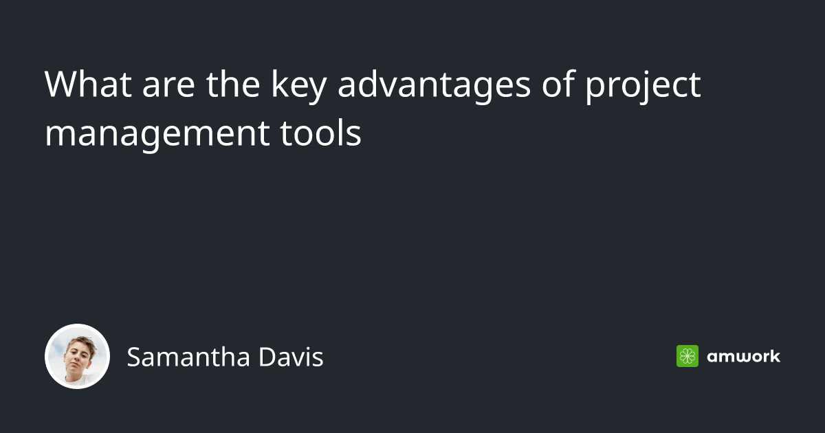 What are the key advantages of project management tools | Amwork – All ...